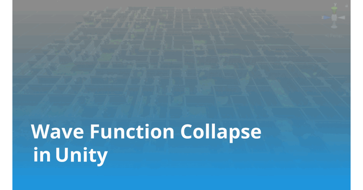 Wave Function Collapse for procedural generation in Unity
