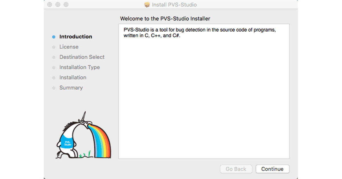 Installing and updating PVS-Studio on macOS